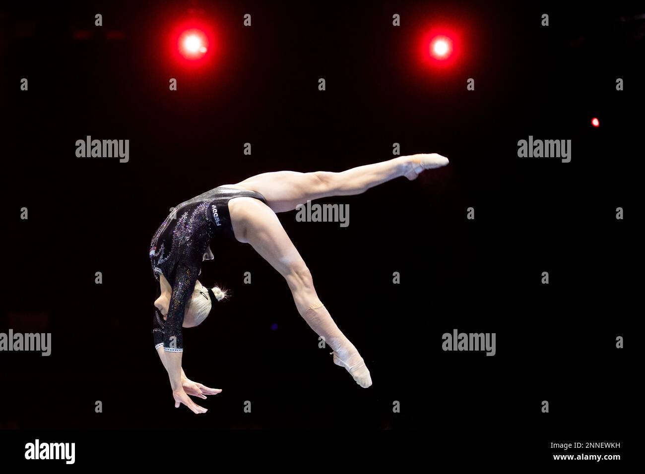 Italy's Martina Maggio performs on the balance beam during the ...