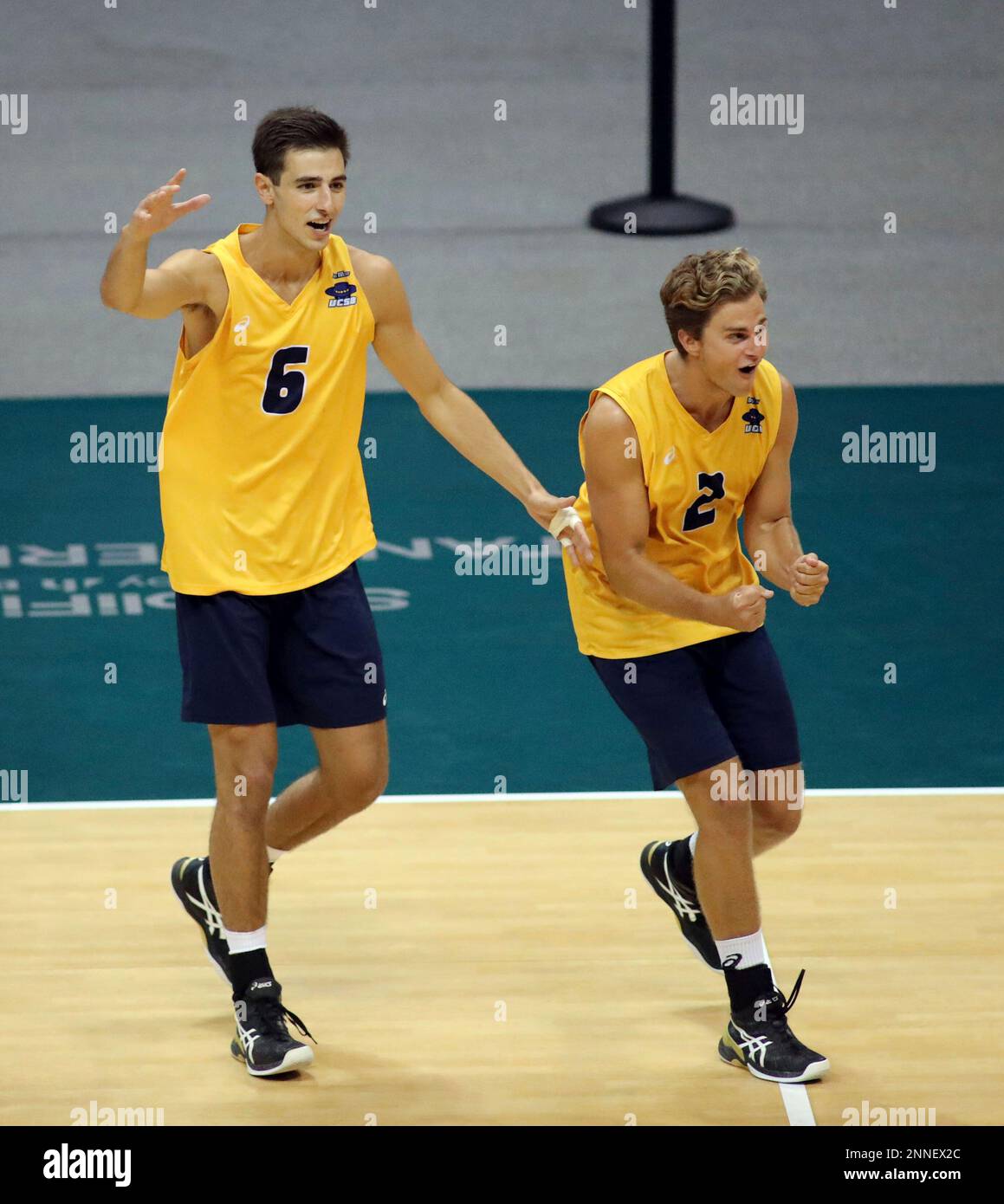 April 24, 2021 - UC Santa Barbara Gauchos setter Casey McGarry #2 and ...