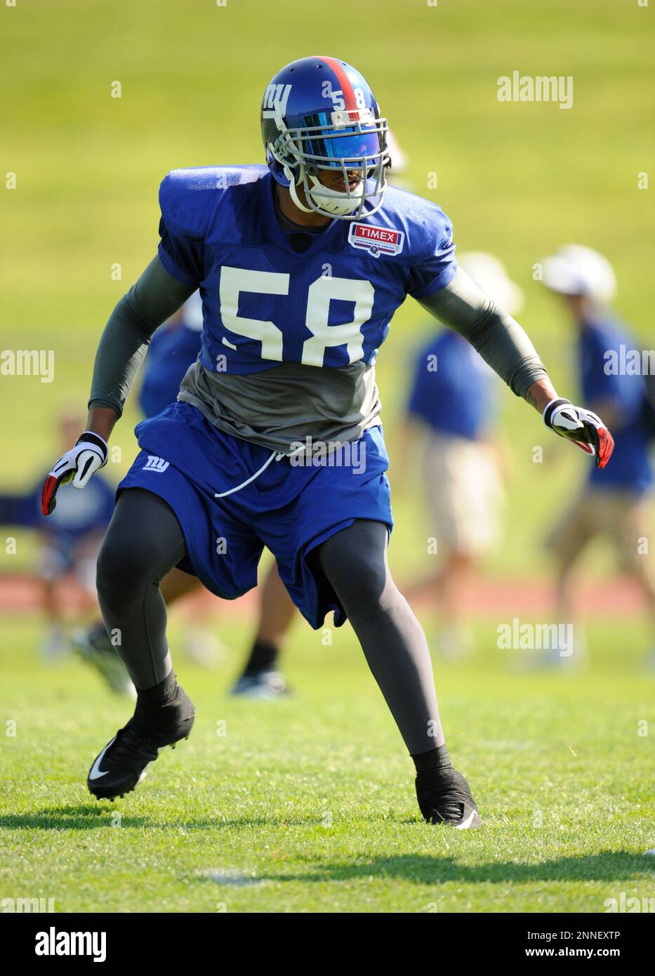 03 August 2009: New York Giants linebacker Antonio Pierce (58) during ...