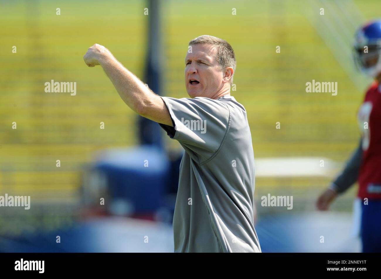 03 August 2009: New York Giants defensive coordinator Bill Sheridan ...
