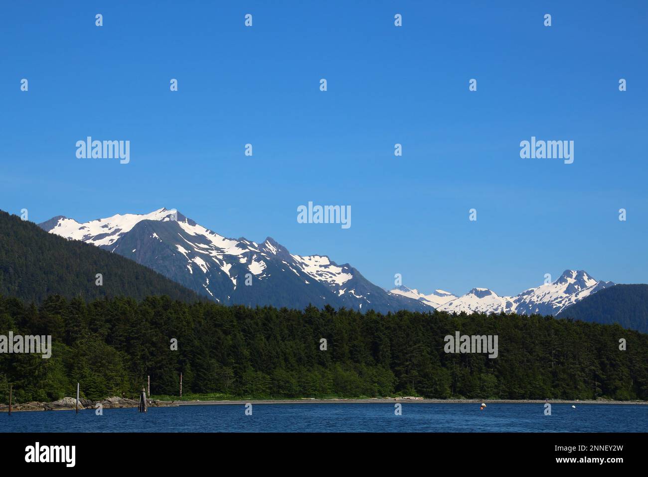 Alaska, mountainous coastal landscape in Sitka Sound Stock Photo - Alamy