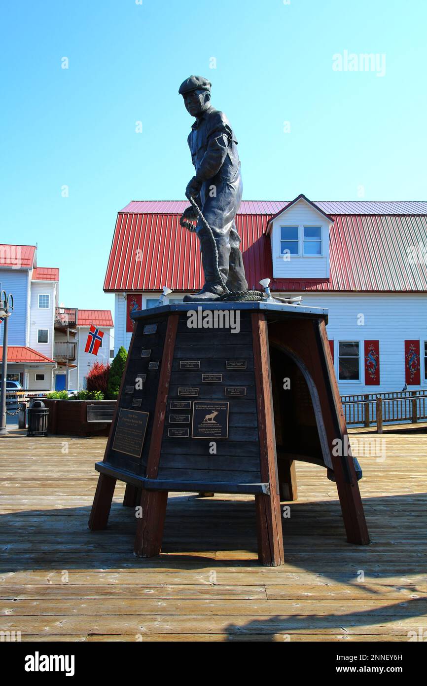 Bojer Wikan Fischer Memorial Park in Petersburg, Alaska Stock Photo - Alamy