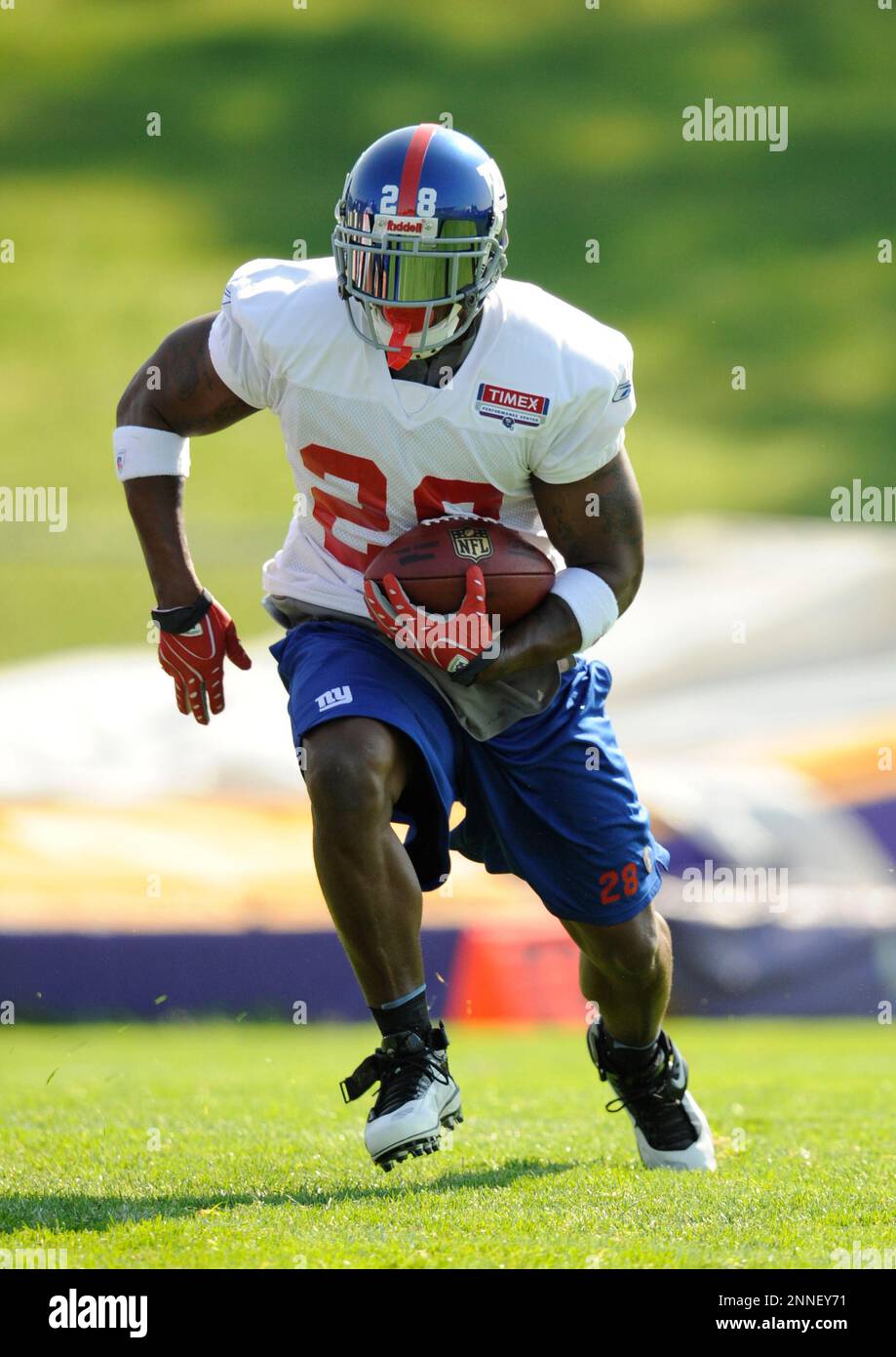 03 August 2009: New York Giants running back Danny Ware (28) during the ...