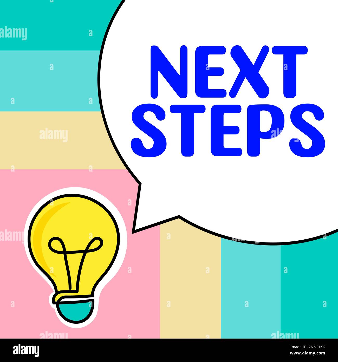 Inspiration showing sign Next Steps. Business concept numper of process ...