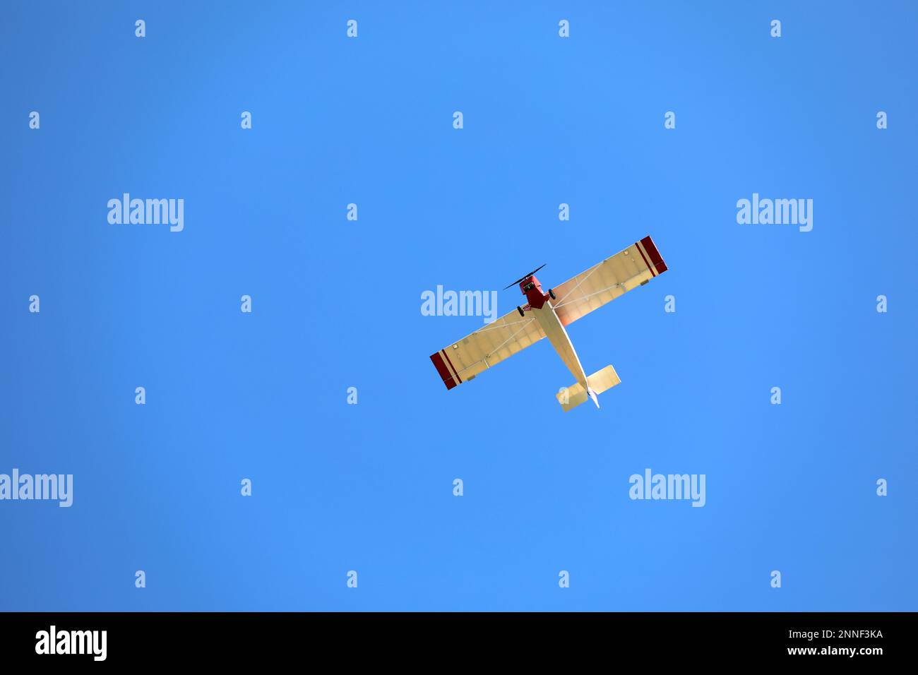 Airplane flyer in the sky Stock Photo - Alamy