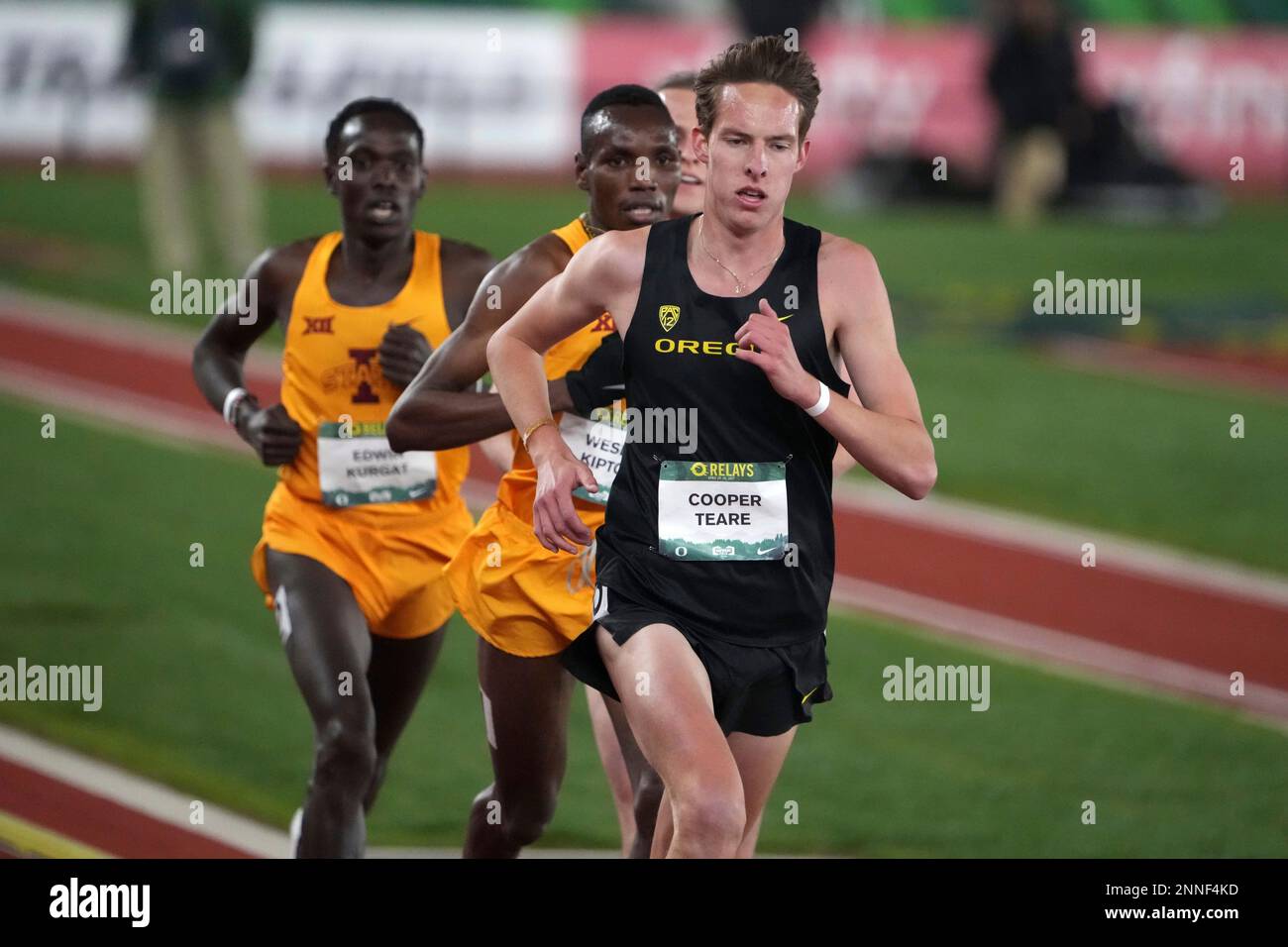 Cooper Teare of Oregon places second in the invitational 5,000m in 13: ...