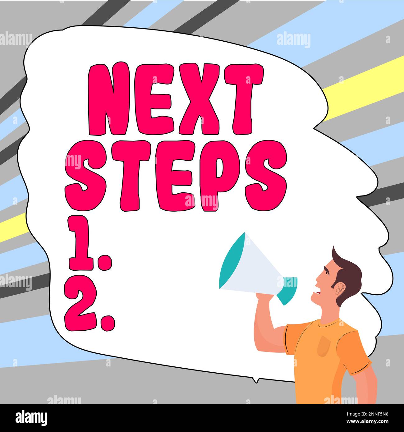 Inspiration showing sign Next Steps. Business showcase numper of ...