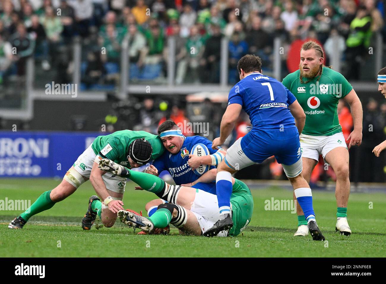 25th February 2023; Stadio Olimpico, Rome, Italy: Six Nations ...