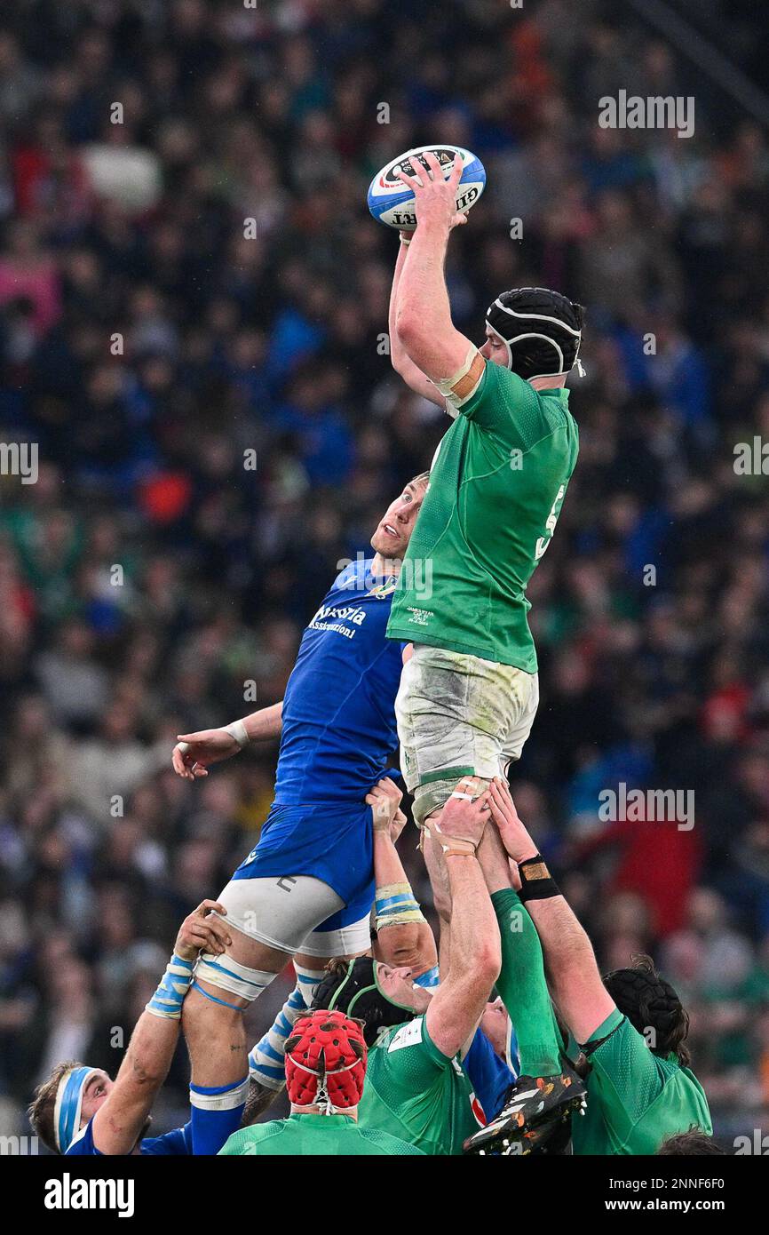 25th February 2023; Stadio Olimpico, Rome, Italy: Six Nations ...