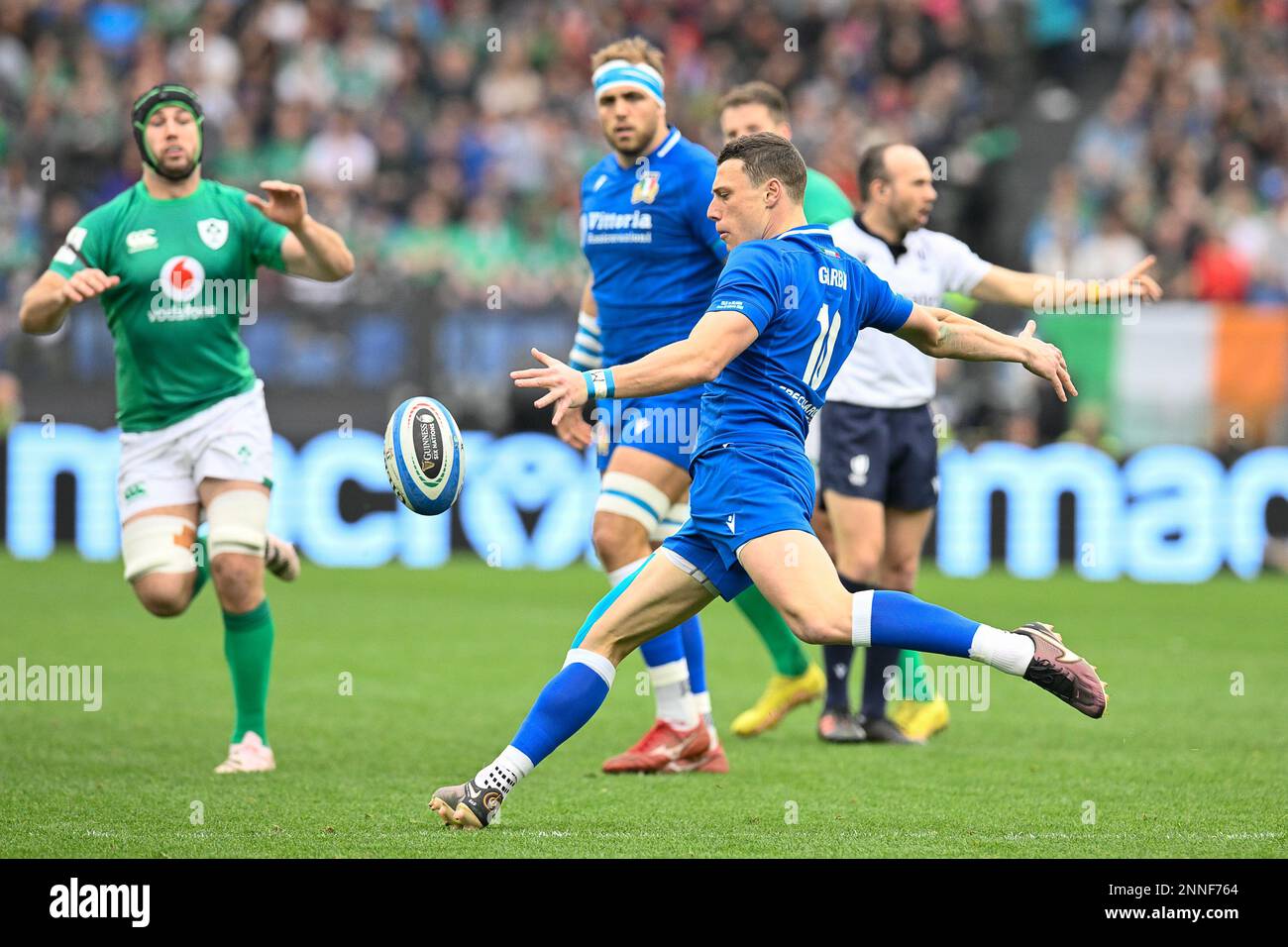 25th February 2023; Stadio Olimpico, Rome, Italy: Six Nations ...