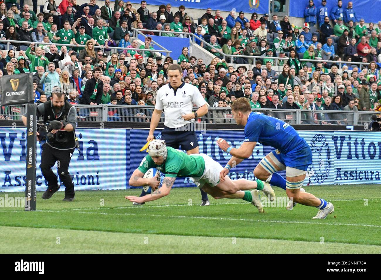 25th February 2023; Stadio Olimpico, Rome, Italy: Six Nations ...