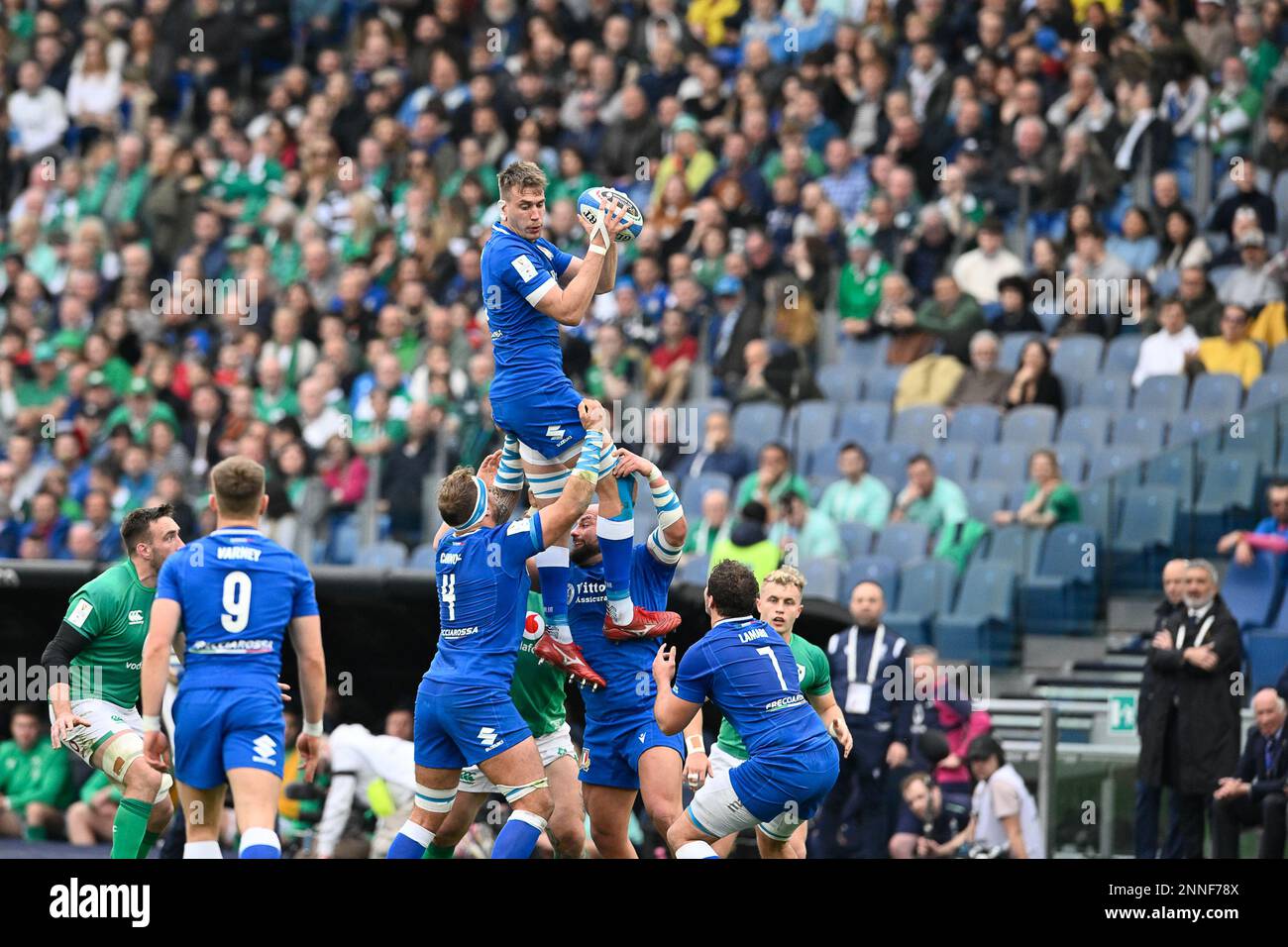 25th February 2023; Stadio Olimpico, Rome, Italy: Six Nations ...