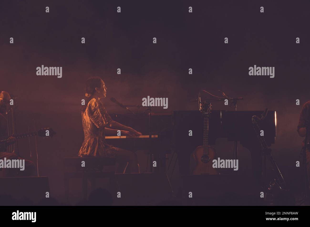 BARCELONA - FEB 17: Nuria Graham performs on stage at Paral-lel 62 ...