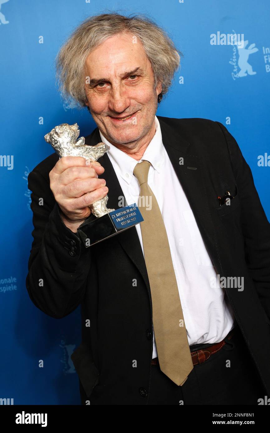 Berlin, Germany. 25th Feb, 2023. Philippe Garrel receives the Silver ...