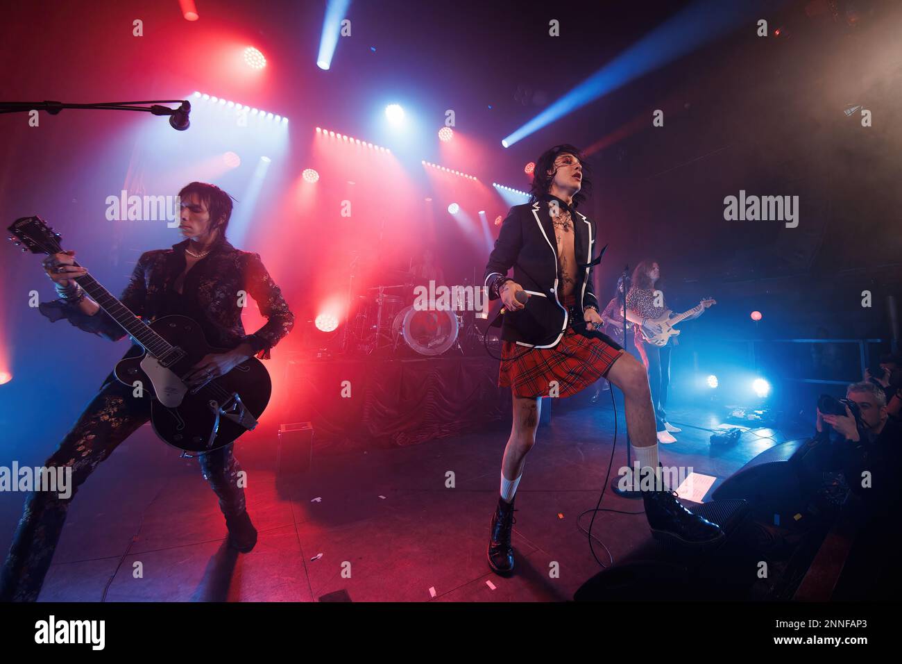 BARCELONA - FEB 15: Palaye Royale (band) on stage at Apolo stage on ...