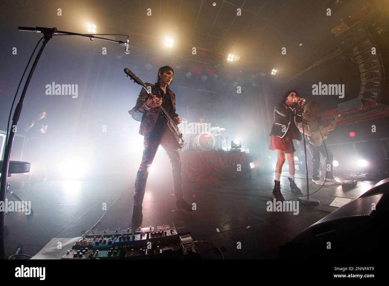 BARCELONA - FEB 15: Palaye Royale (band) on stage at Apolo stage on ...