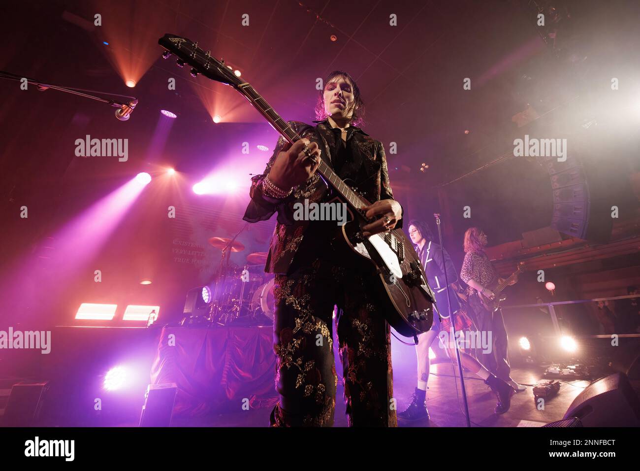 BARCELONA - FEB 15: Palaye Royale (band) on stage at Apolo stage on ...