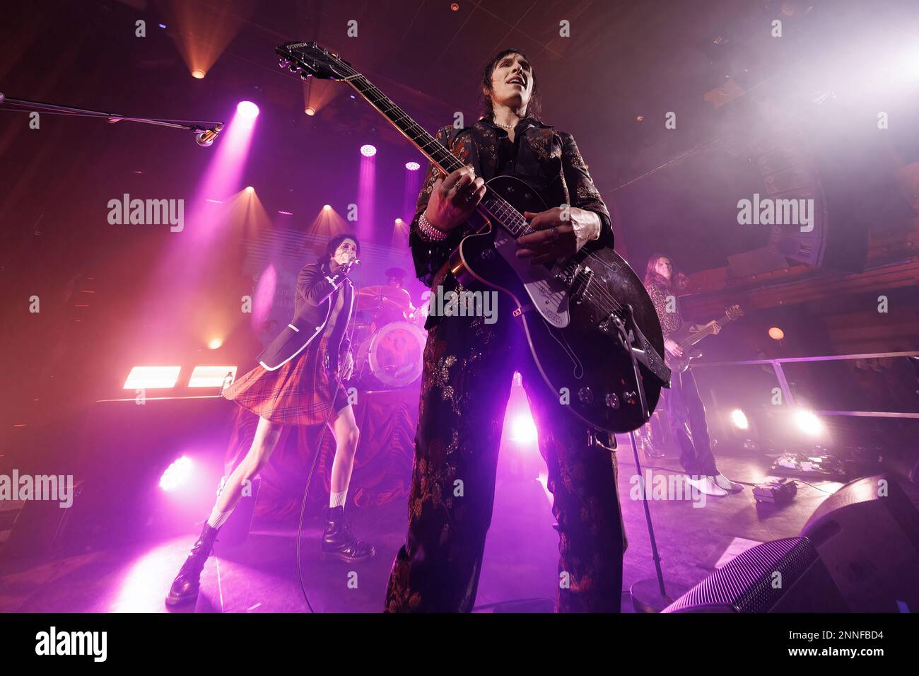 BARCELONA - FEB 15: Palaye Royale (band) on stage at Apolo stage on ...