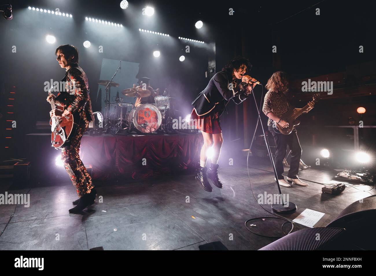 BARCELONA - FEB 15: Palaye Royale (band) on stage at Apolo stage on ...