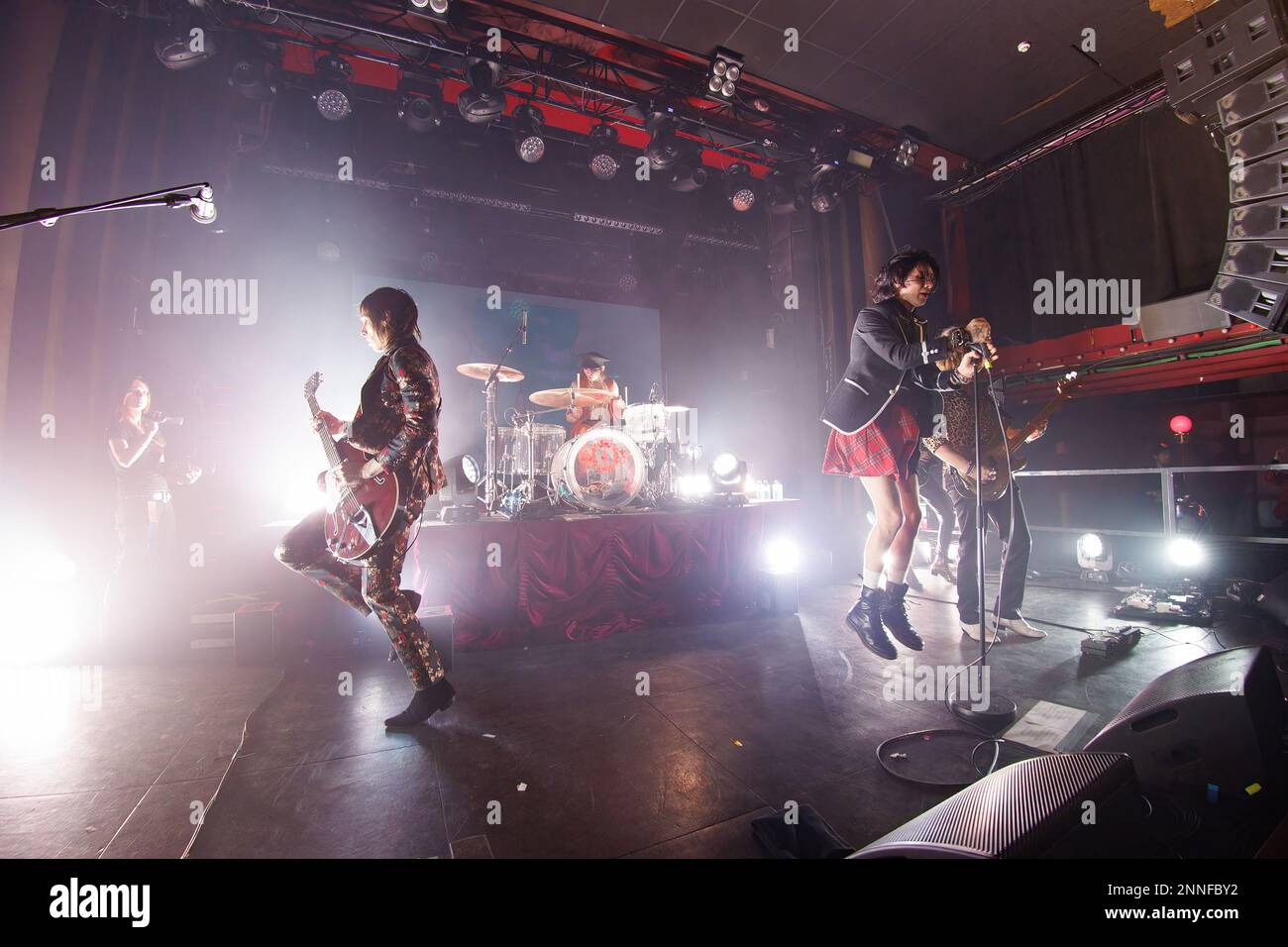 BARCELONA - FEB 15: Palaye Royale (band) on stage at Apolo stage on ...
