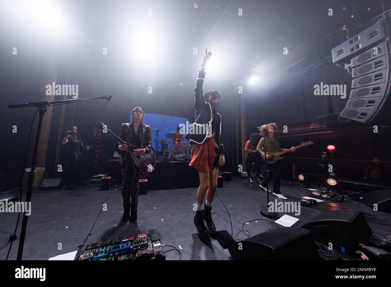BARCELONA - FEB 15: Palaye Royale (band) on stage at Apolo stage on ...