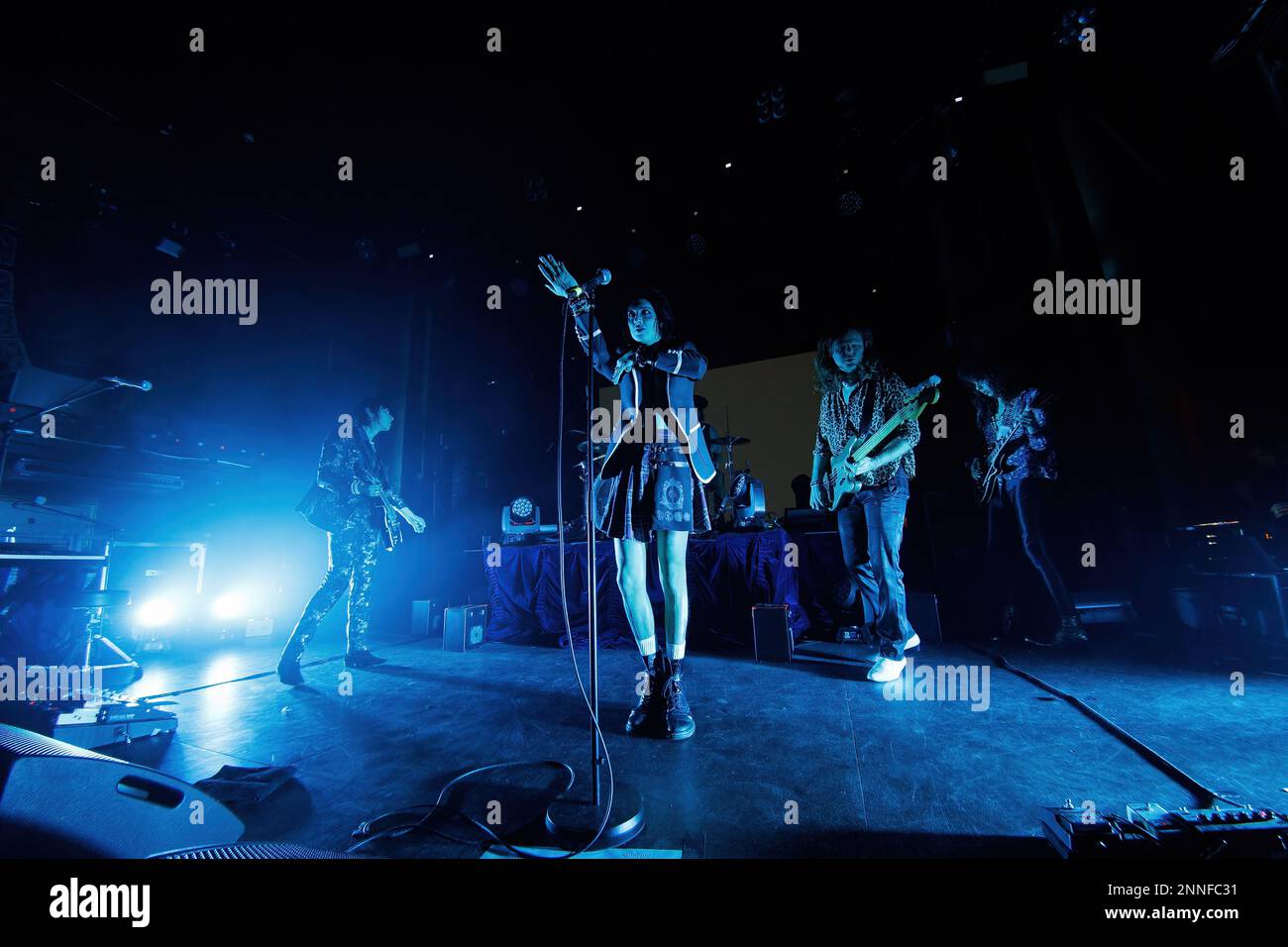 BARCELONA - FEB 15: Palaye Royale (band) on stage at Apolo stage on ...