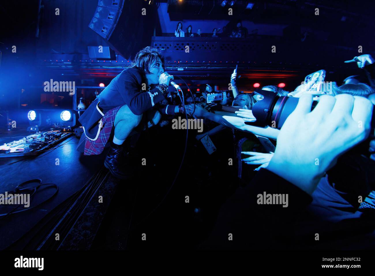 BARCELONA - FEB 15: Palaye Royale (band) on stage at Apolo stage on ...