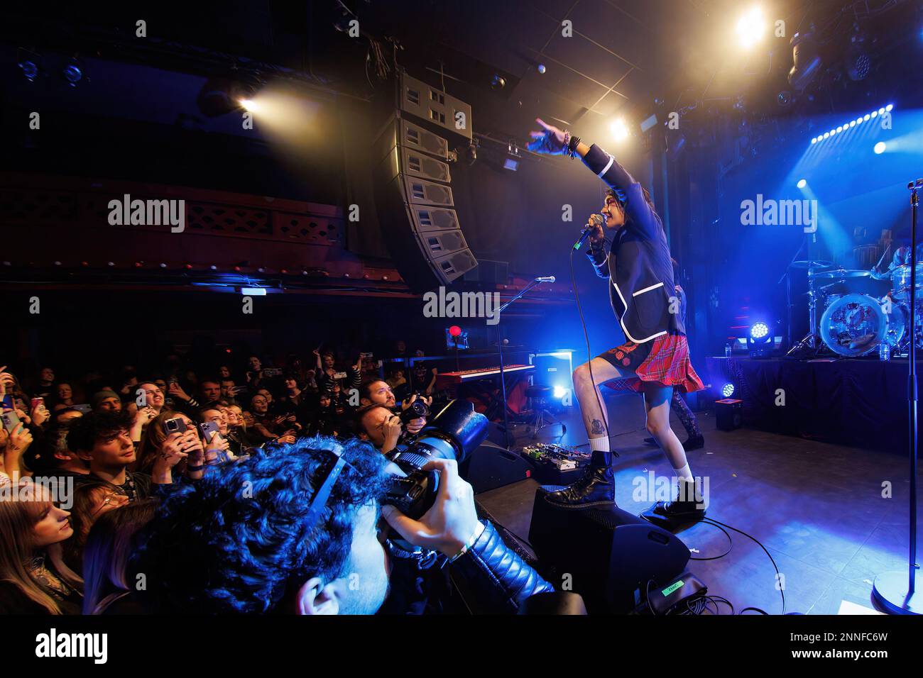 BARCELONA - FEB 15: Palaye Royale (band) on stage at Apolo stage on ...