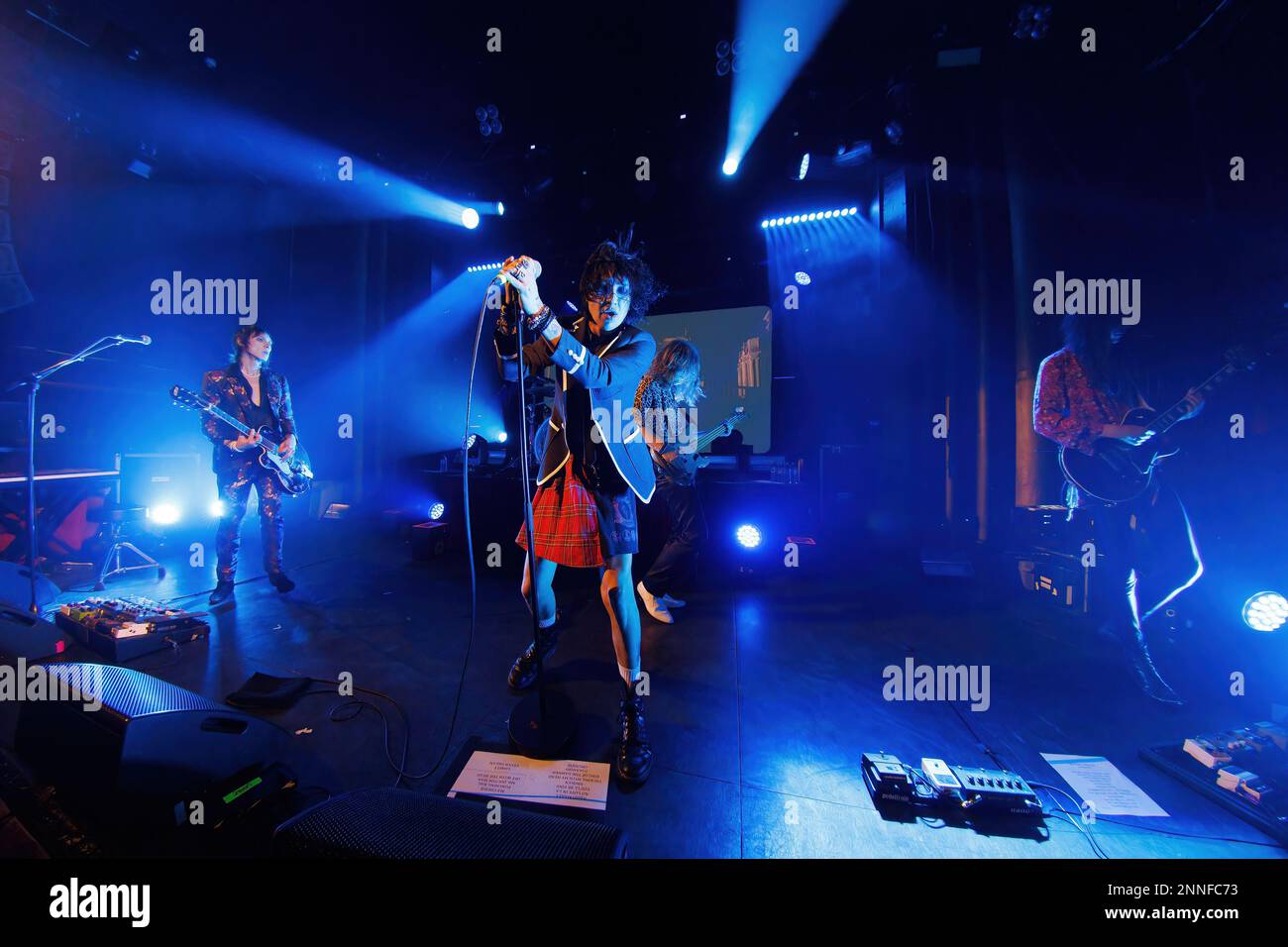 BARCELONA - FEB 15: Palaye Royale (band) on stage at Apolo stage on ...