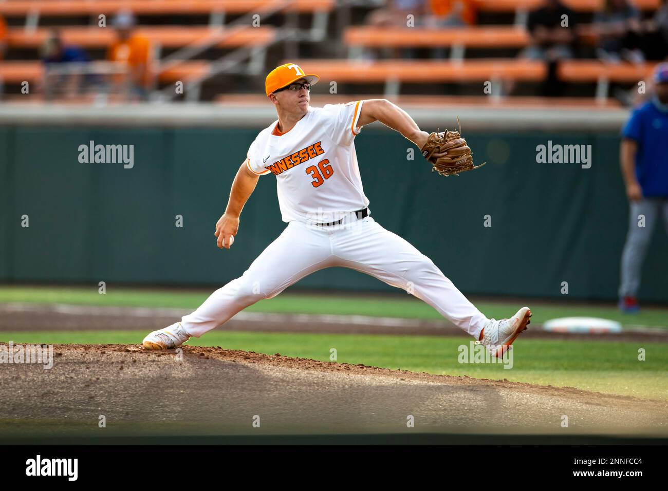 Tennessee Volunteers starting pitcher Chad Dallas (36) delivers a pitch ...