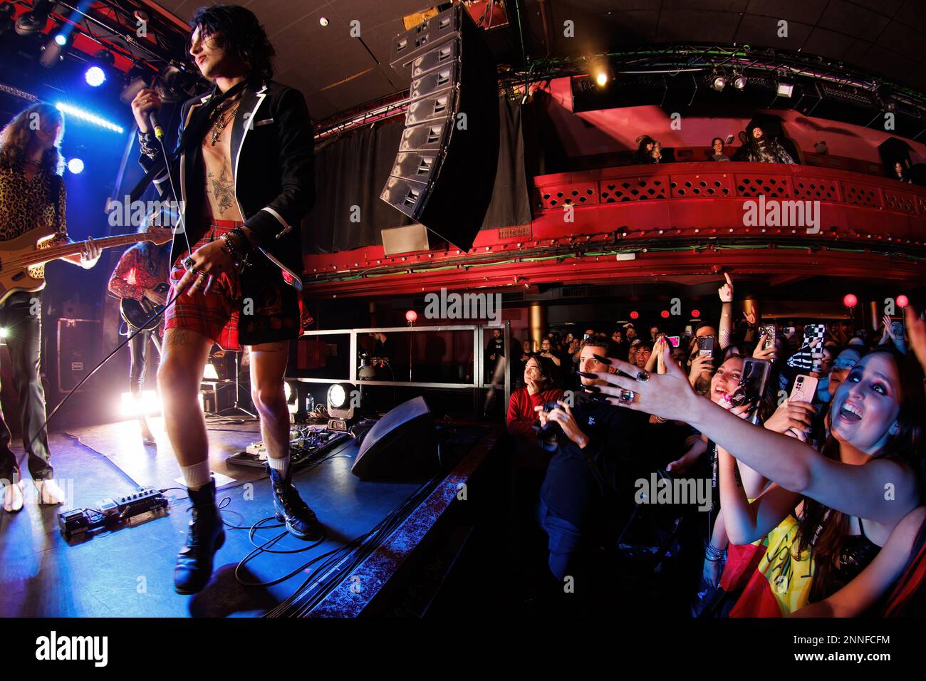 BARCELONA - FEB 15: Palaye Royale (band) on stage at Apolo stage on ...