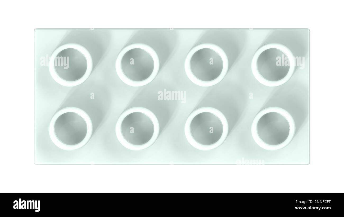 Mint Blue Green Lego Block Isolated on a White Background. Close Up ...