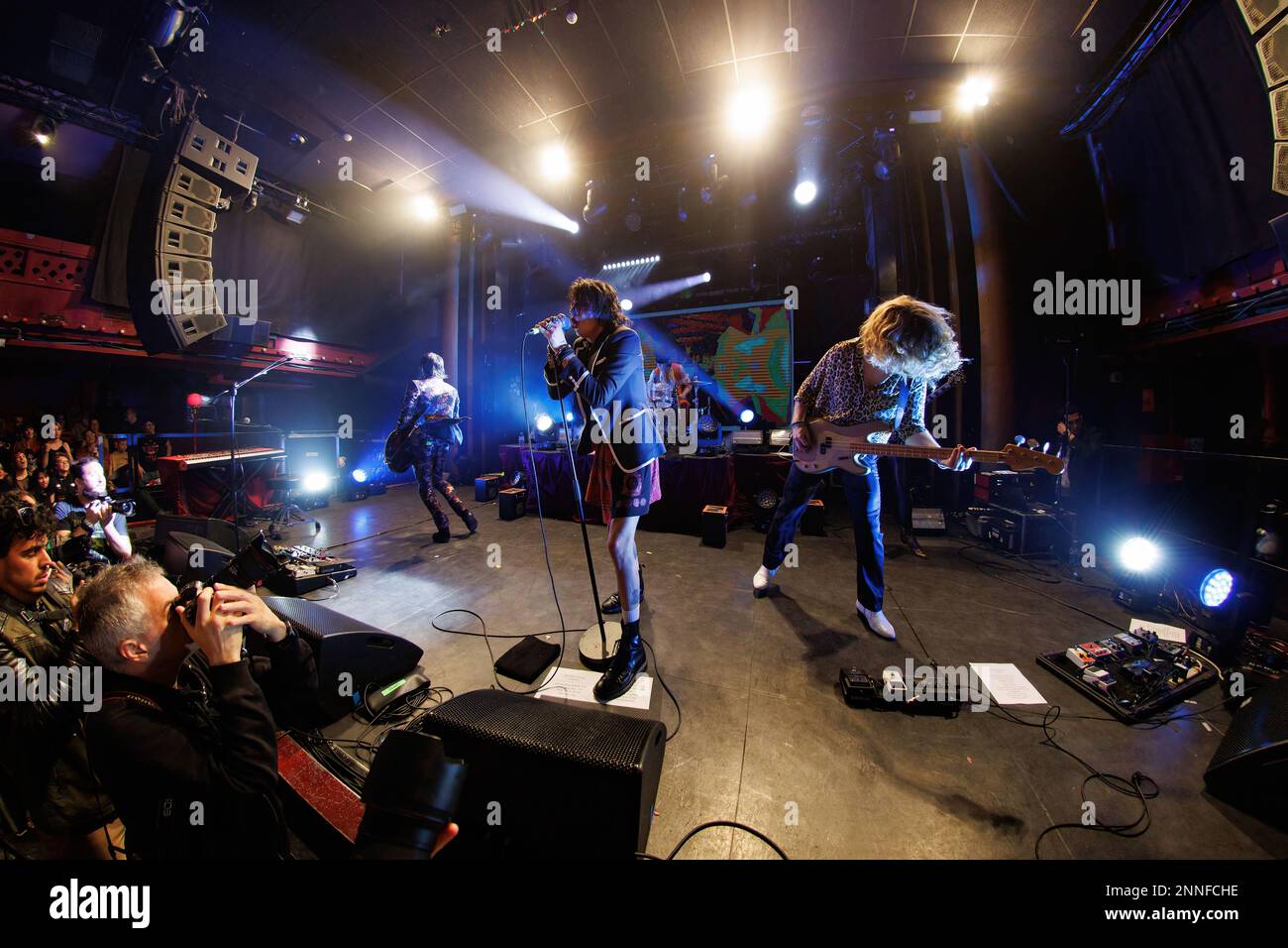 BARCELONA - FEB 15: Palaye Royale (band) on stage at Apolo stage on ...