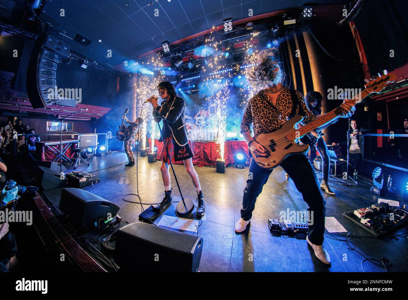 BARCELONA - FEB 15: Palaye Royale (band) on stage at Apolo stage on ...