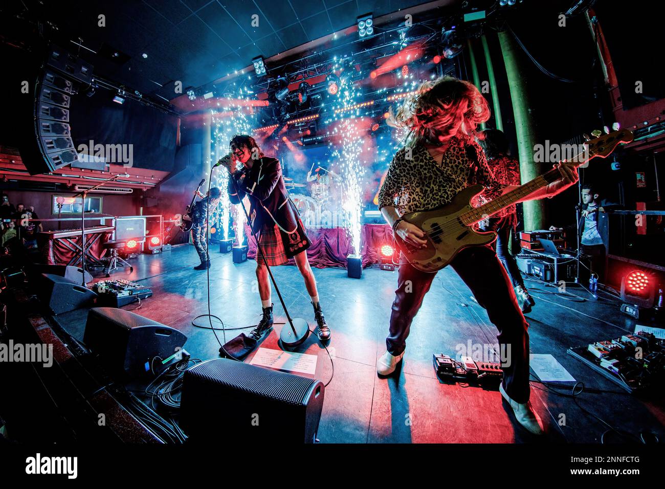 BARCELONA - FEB 15: Palaye Royale (band) on stage at Apolo stage on ...