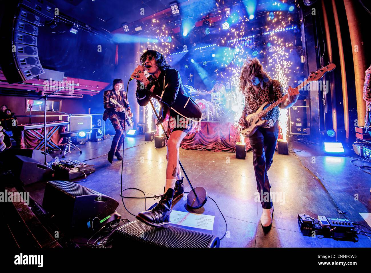 BARCELONA - FEB 15: Palaye Royale (band) on stage at Apolo stage on ...