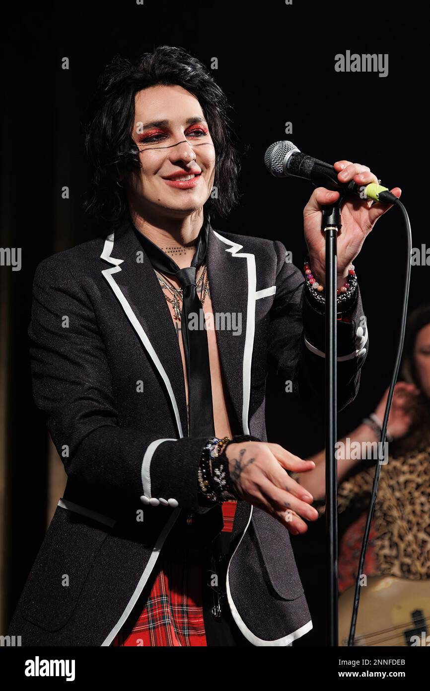 BARCELONA - FEB 15: Palaye Royale (band) on stage at Apolo stage on ...