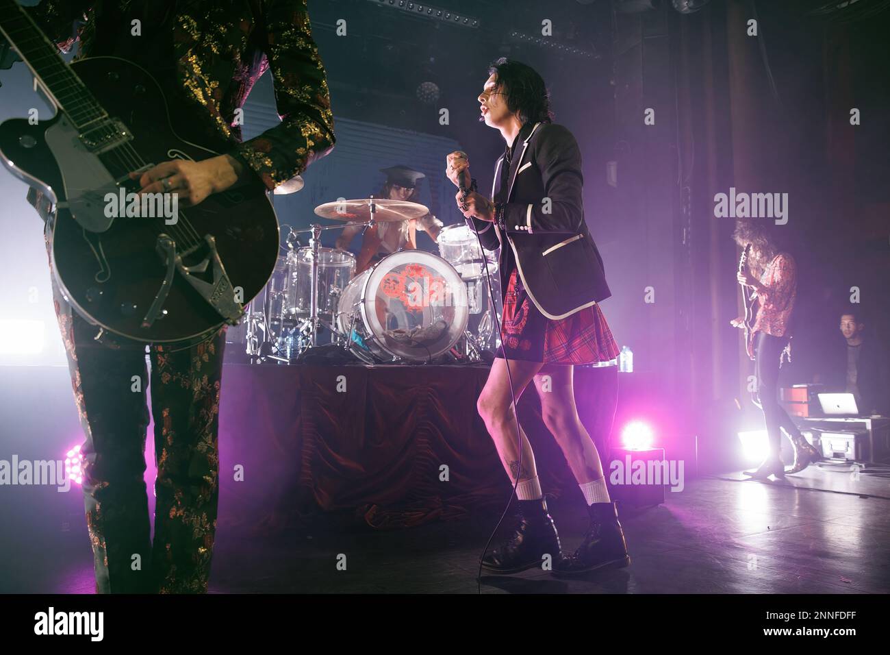 BARCELONA - FEB 15: Palaye Royale (band) on stage at Apolo stage on ...