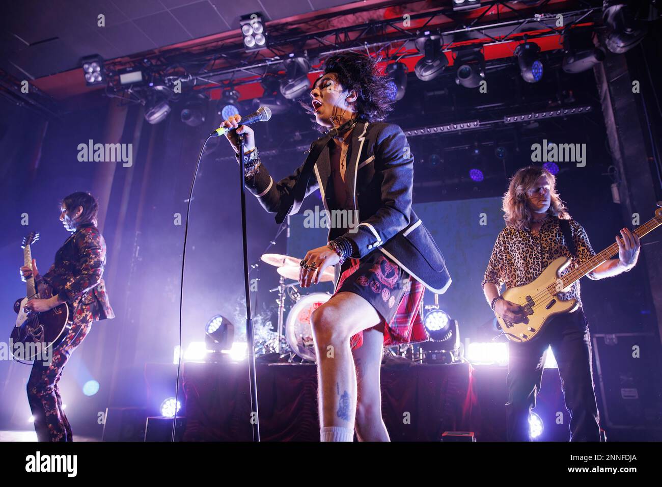 BARCELONA - FEB 15: Palaye Royale (band) on stage at Apolo stage on ...