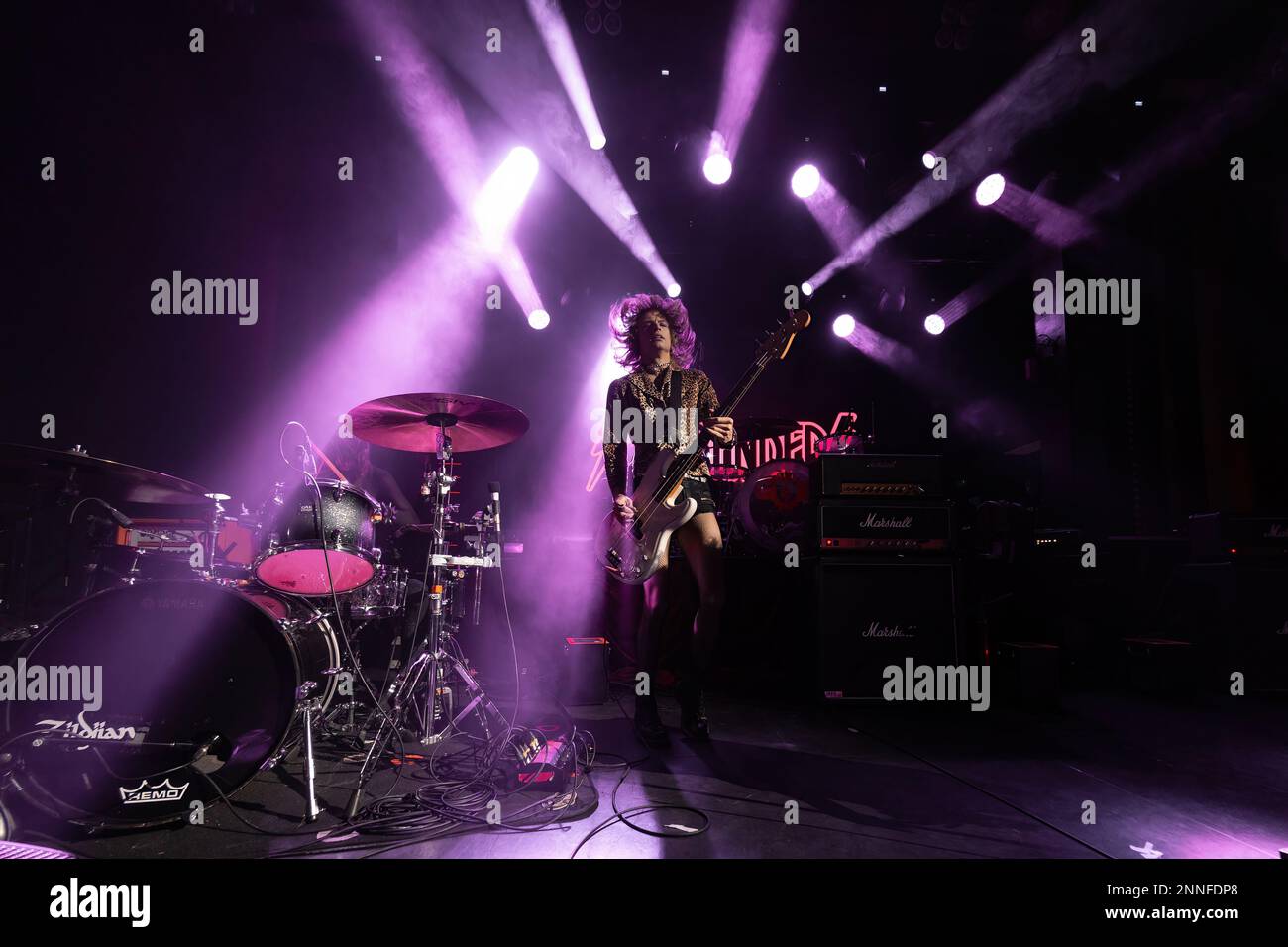 BARCELONA - FEB 15: Starbenders (band) perform on stage at Apolo stage ...