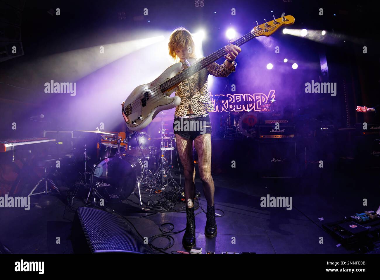 BARCELONA - FEB 15: Starbenders (band) perform on stage at Apolo stage ...