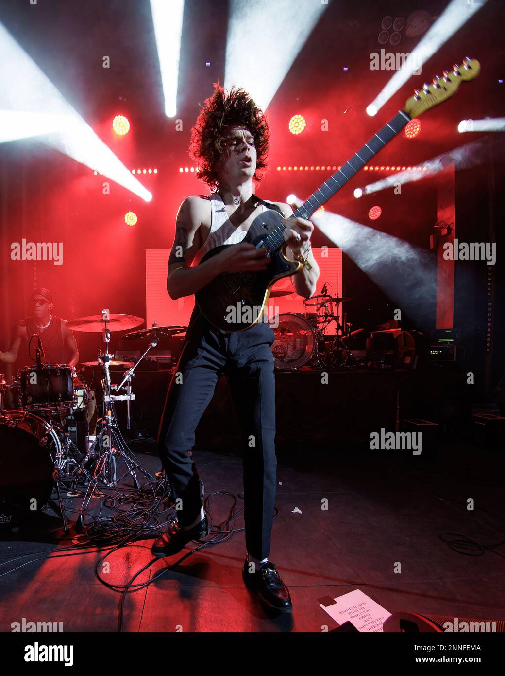 BARCELONA - FEB 15: Yonaka (band) on stage at Apolo stage on February ...
