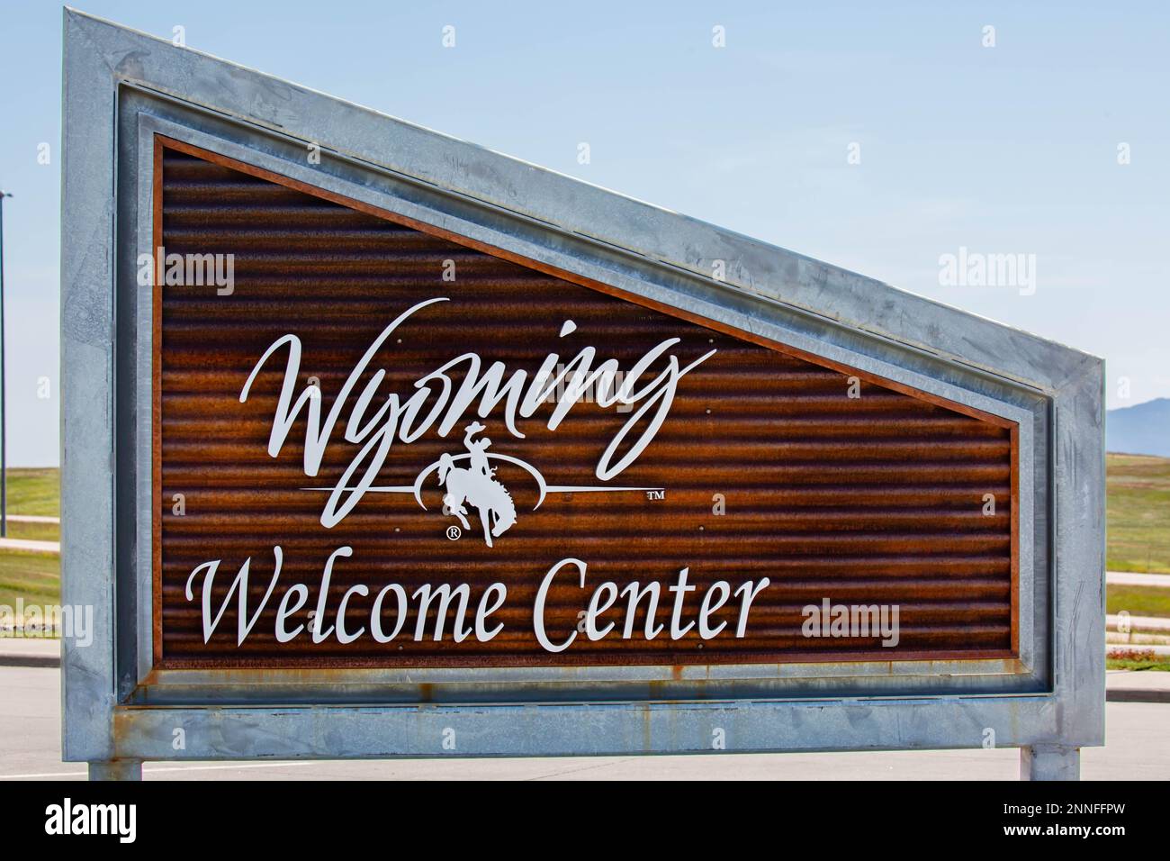 Welcome to wyoming sign hi-res stock photography and images - Alamy