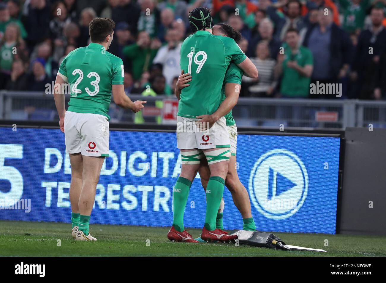 Rome, . 25th Feb, 2023. Rome, Italy 25.02.2023:LUCA MORISI (ITA), JAMES ...