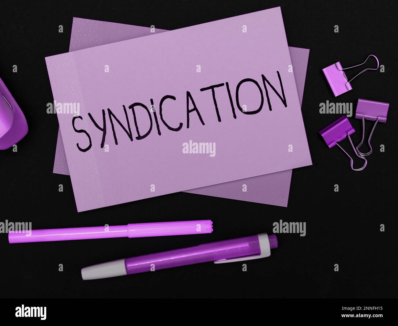 Conceptual display Syndication. Business approach the transfer of ...