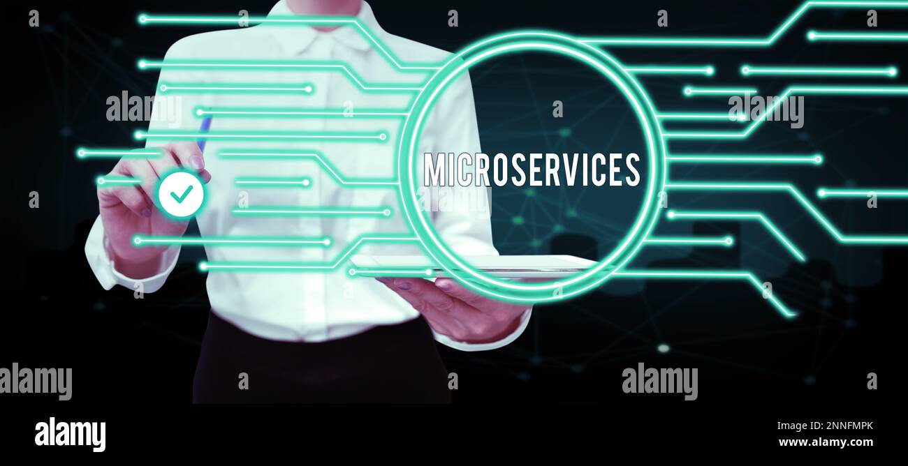 Inspiration showing sign Microservices. Business concept Software ... Inspiration showing sign Microservices. Business concept Software ...
