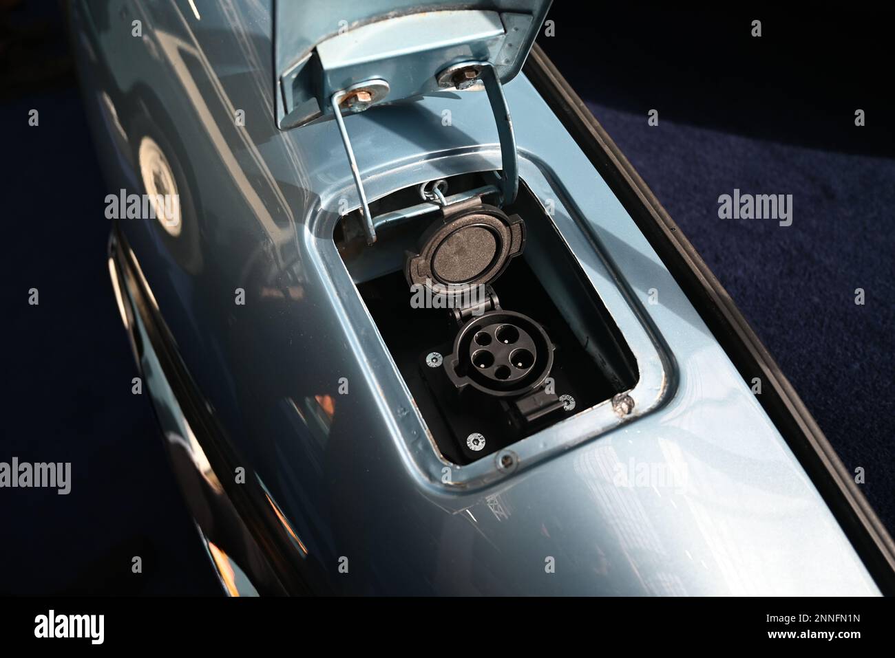 Converting classic cars to electric hi-res stock photography and images ...