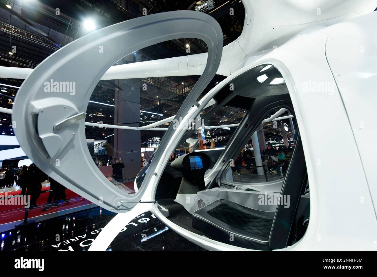 A view of the Volo 2X two-seat heavy-lift drone developed by Germany's ...