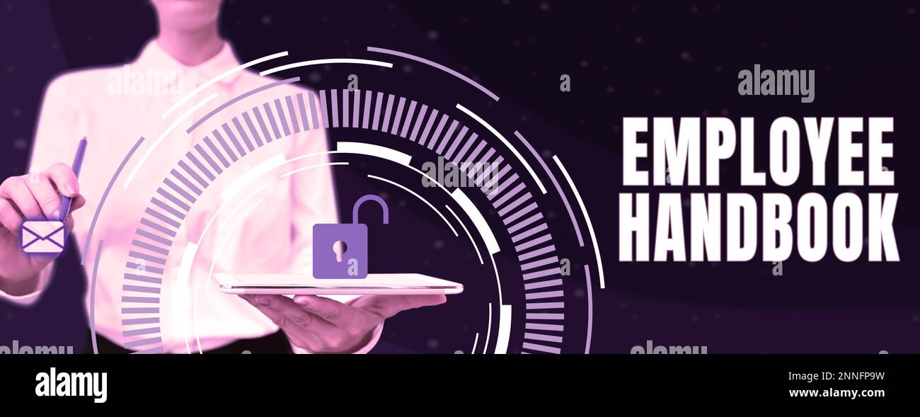 Handwriting Text Employee Handbook Word For Document That Contains An Operating Procedures Of