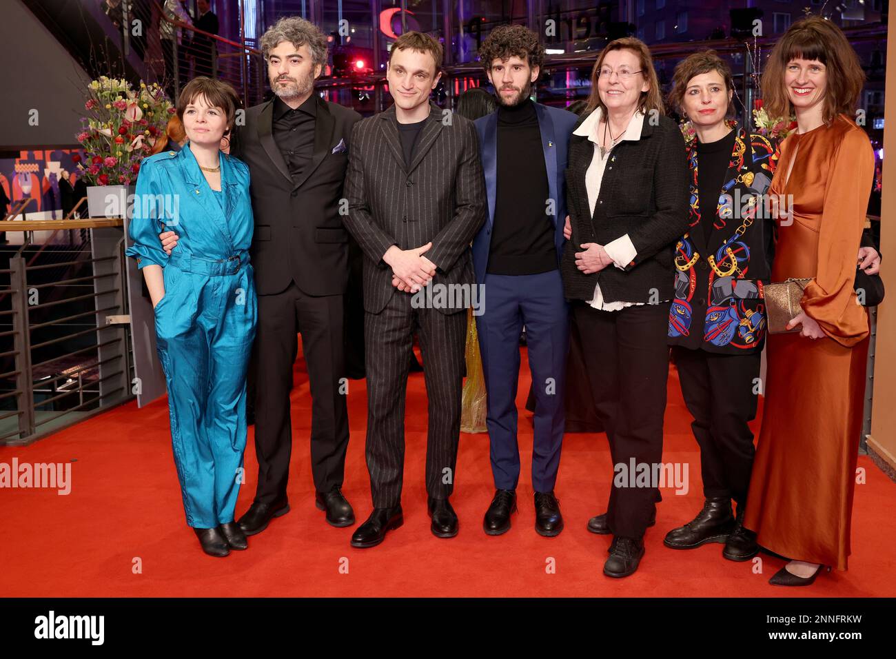 Berlin, Germany. 25th Feb, 2023. Giacomo Abbruzzese (2nd from right ...